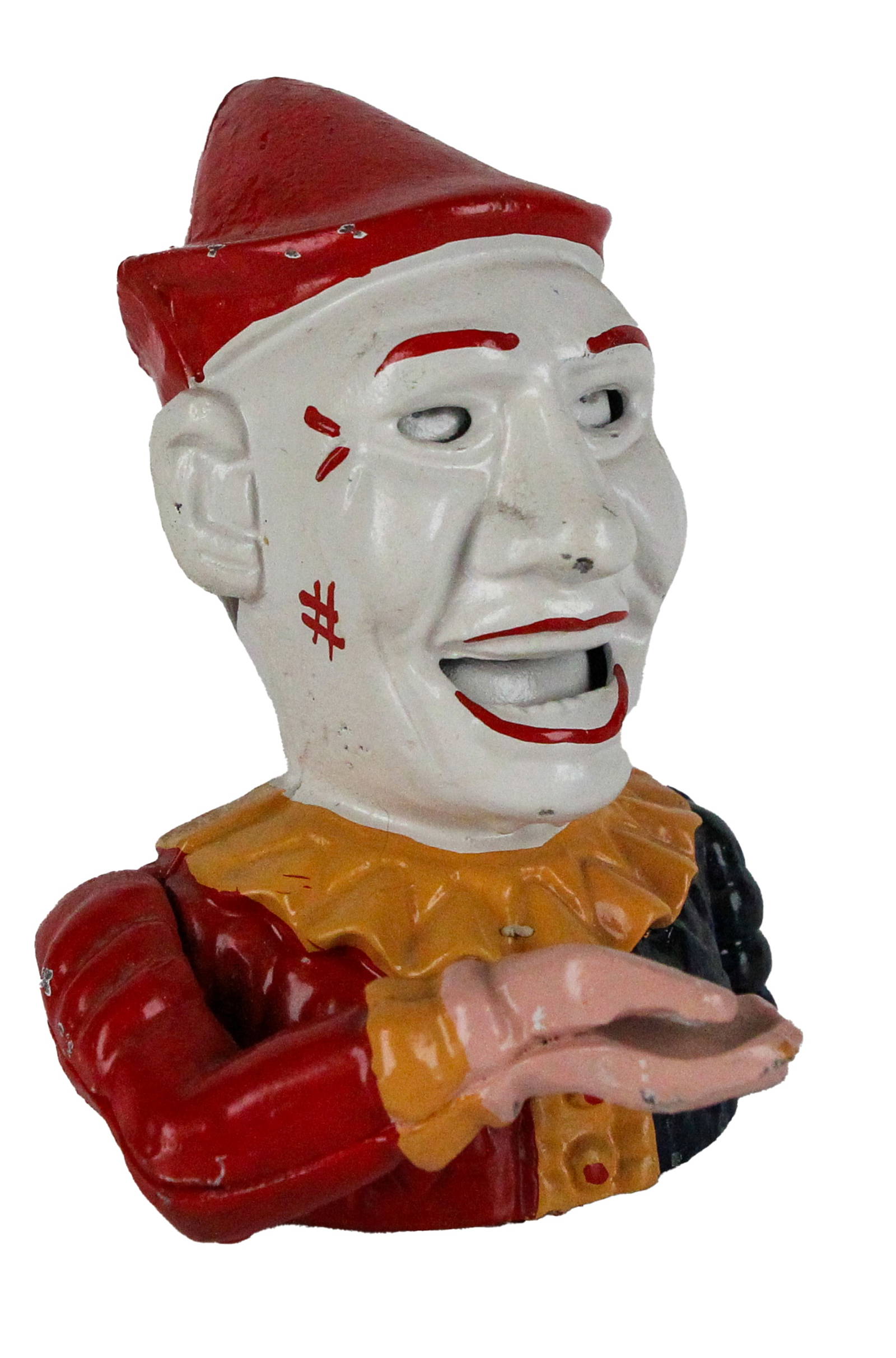 Early 1900's Cast Iron Clown Bank Auction