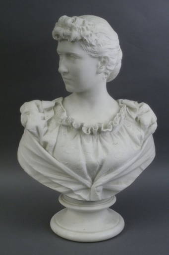 Raffaello Romanelli, An Italian White Marble Bust