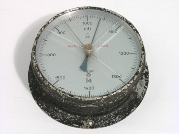 973: A World War II German U-boat barometer, 6ins