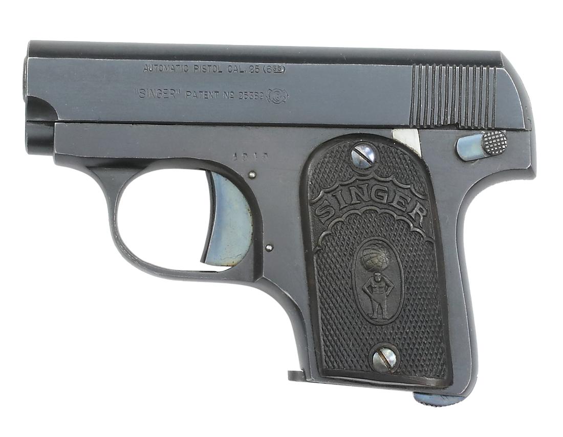 Pocket Pistol, Singer, Cal. 6.35mm