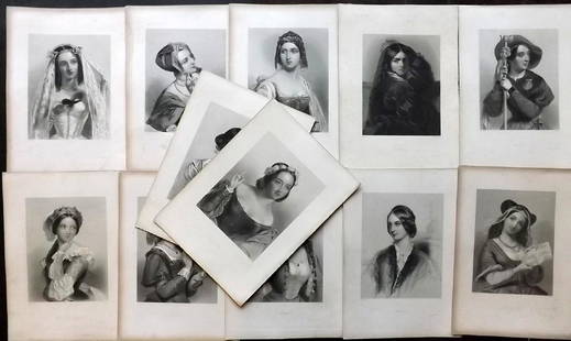 Prints, Female Characters From Shakespeare