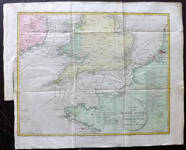 Lyttleton, George 1811 Map Of The English Channel