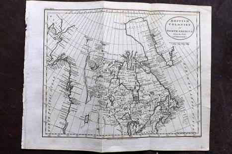 1822 Map Of Canada & British Posessions In North America Geographical ...