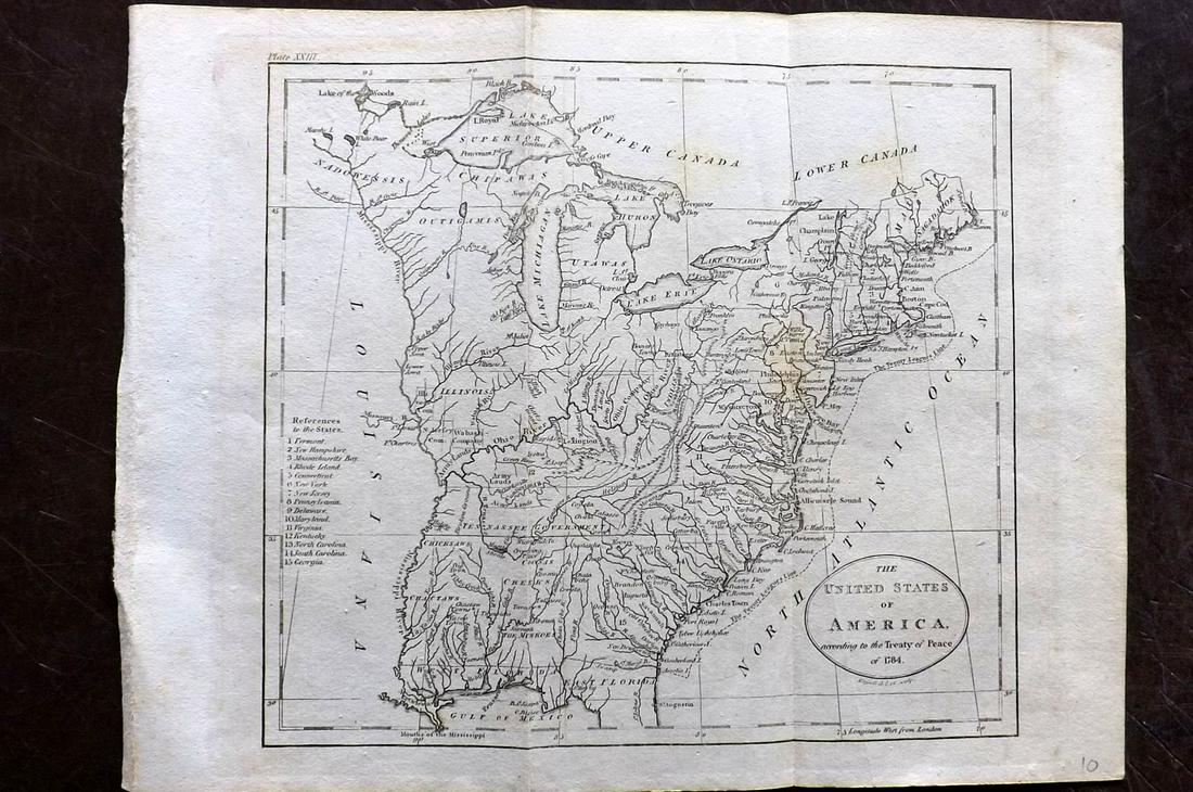 Guthrie, William 1798 Map. United States Of America