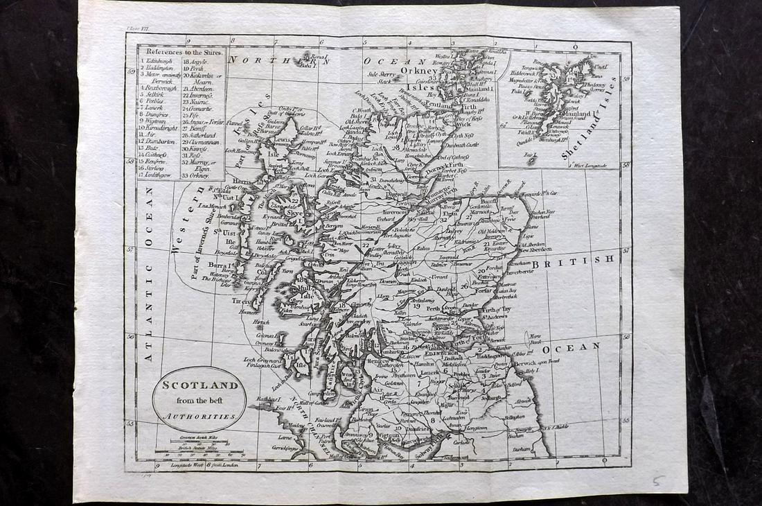 Guthrie, William 1798 Map. Scotland