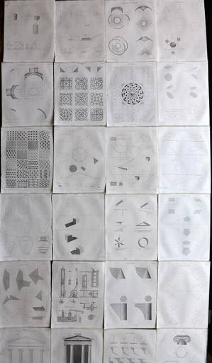 Lomax, Edward 1852 Lot Of 24 Architecture/building