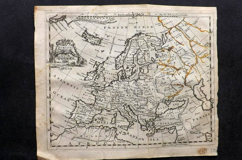 Salmon & Jeffreys 1749 Map. Europe