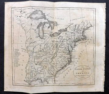 Engraved Map Of London