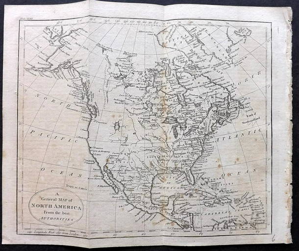 Guthrie, William 1805 Map. North America