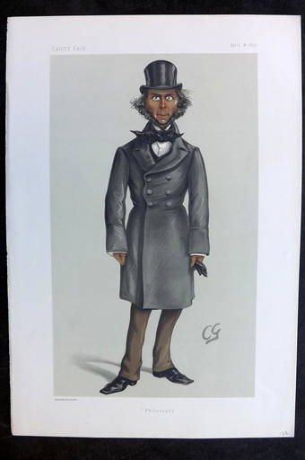Vanity Fair Print 1879 Herbert Spencer