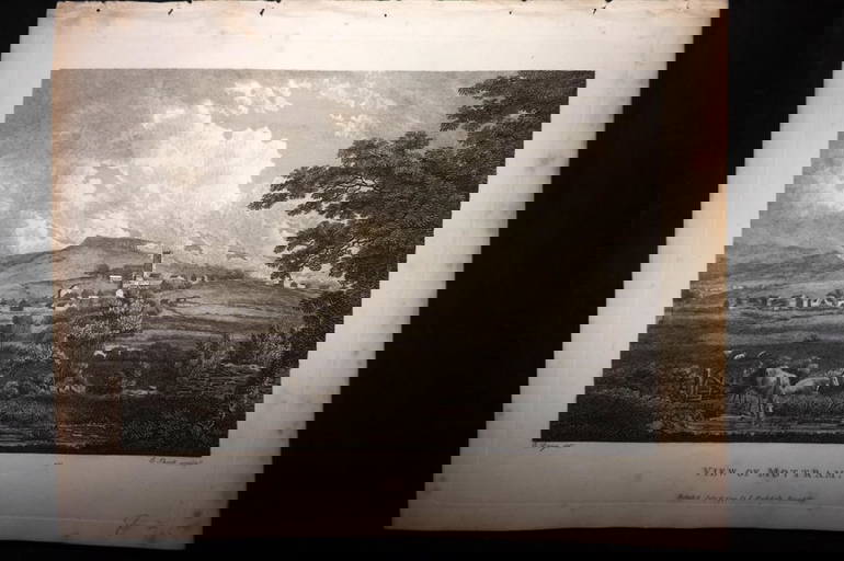 Aiken, John 1795 Antique Print. View Of Mottram, Manchester