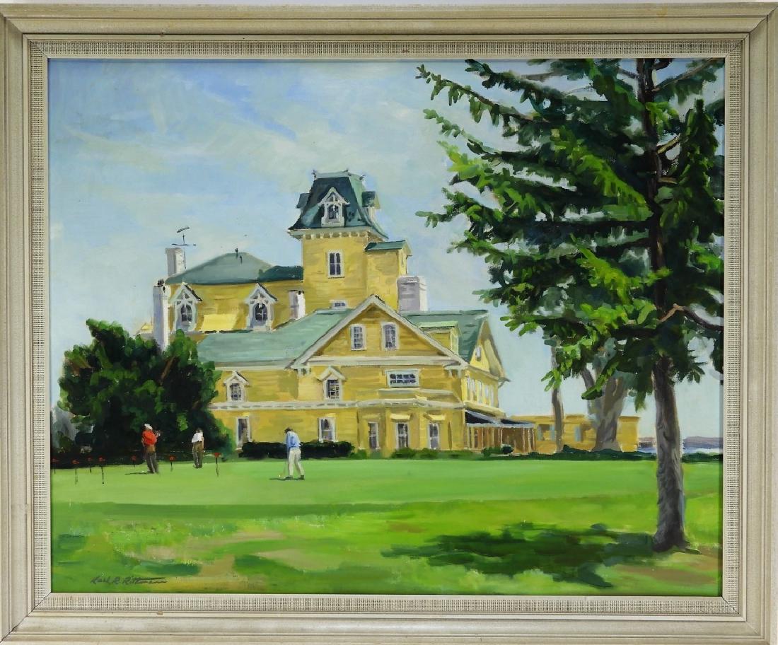 Karl Rittmann Painting of Quidnessett Rhode Island