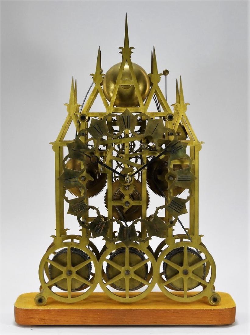 Victorian Gothic Brass Triple Fusee Skeleton Clock - Jun 03, 2017 ...