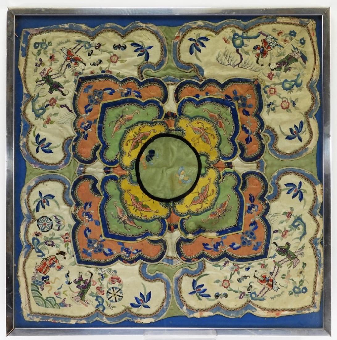 Chinese Mandarin Forbidden Stitch Textile Collar
