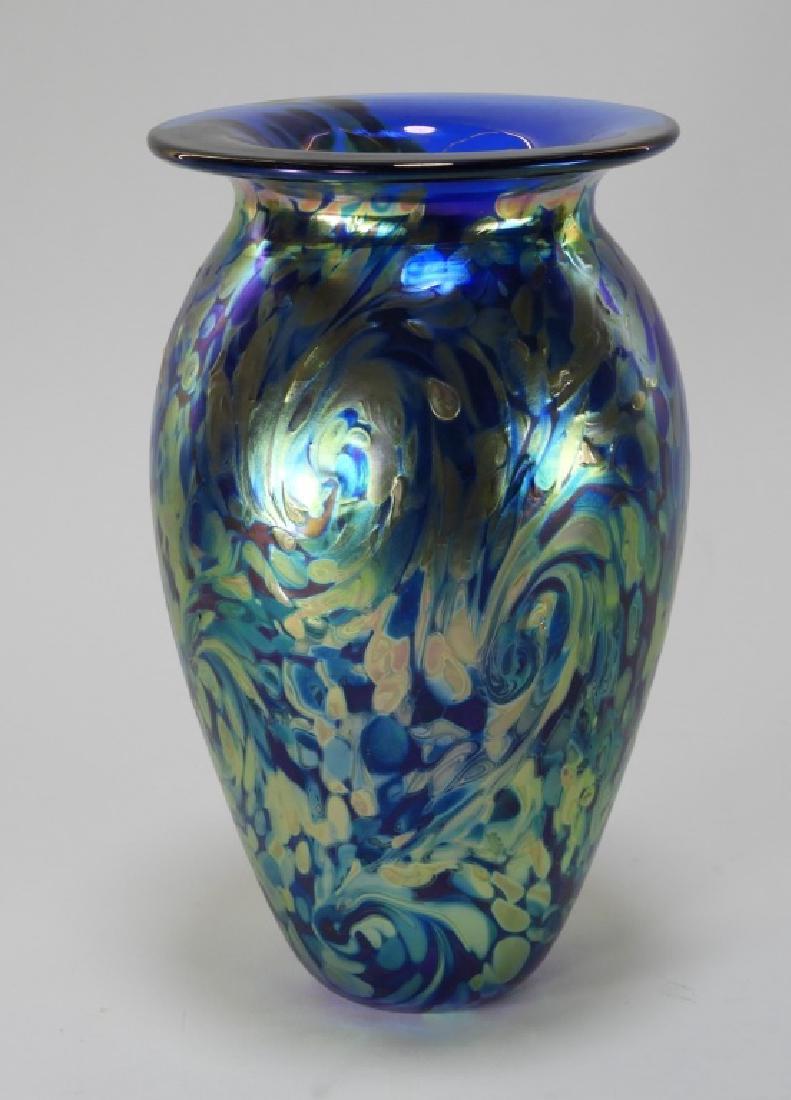 Eickholt Starry Night & Jim Bush Art Glass Vases