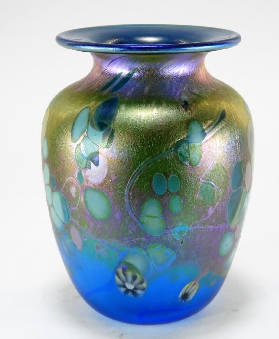 Eickholt Starry Night & Jim Bush Art Glass Vases