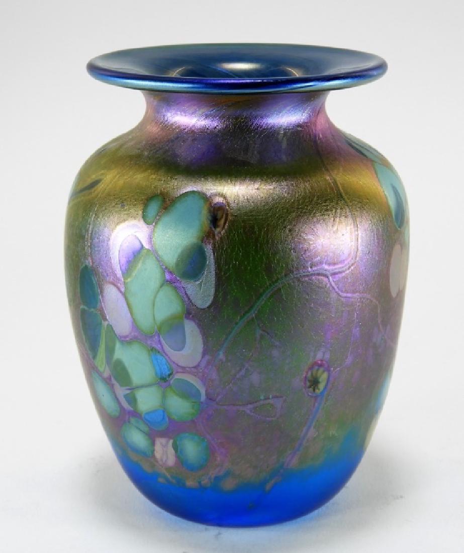 Eickholt Starry Night & Jim Bush Art Glass Vases