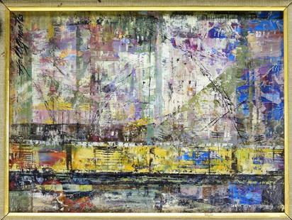 Hall Pierce Groat Sr (ny,b 1932) Oil Painting