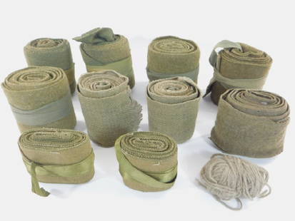 Wwi U.s. Army Uniform Leg Wraps (5) Sets