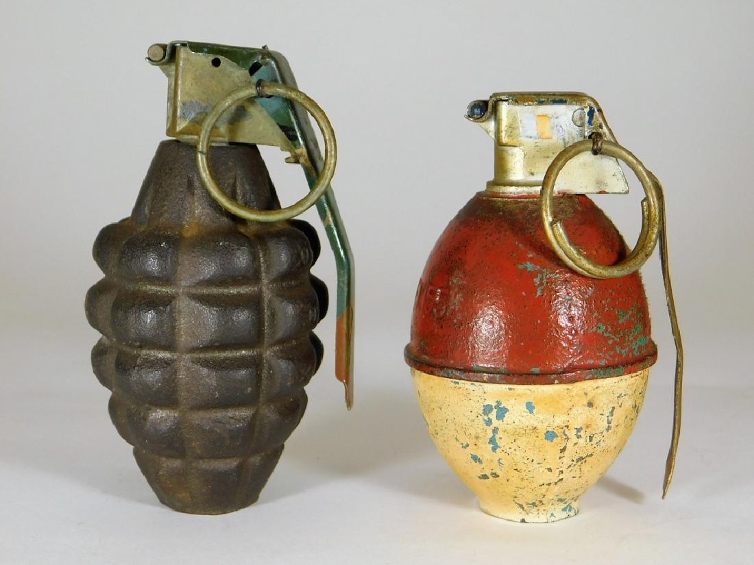 WWII Pineapple & M26 RFX55 Inert Hand Grenades