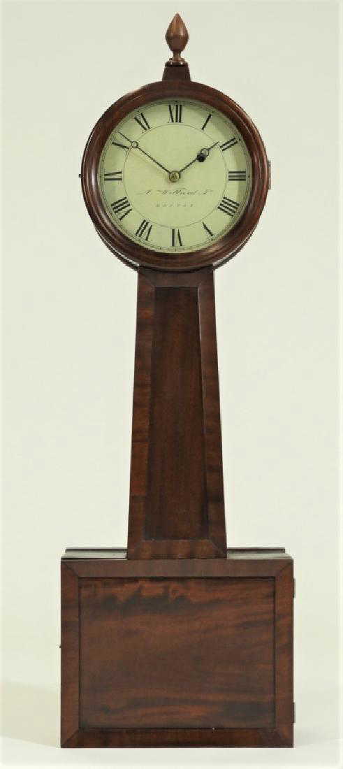 Aaron Willard Jr. Federal Mahogany Banjo Clock Aaron Willard Jr. Federal Mahogany Banjo Clock