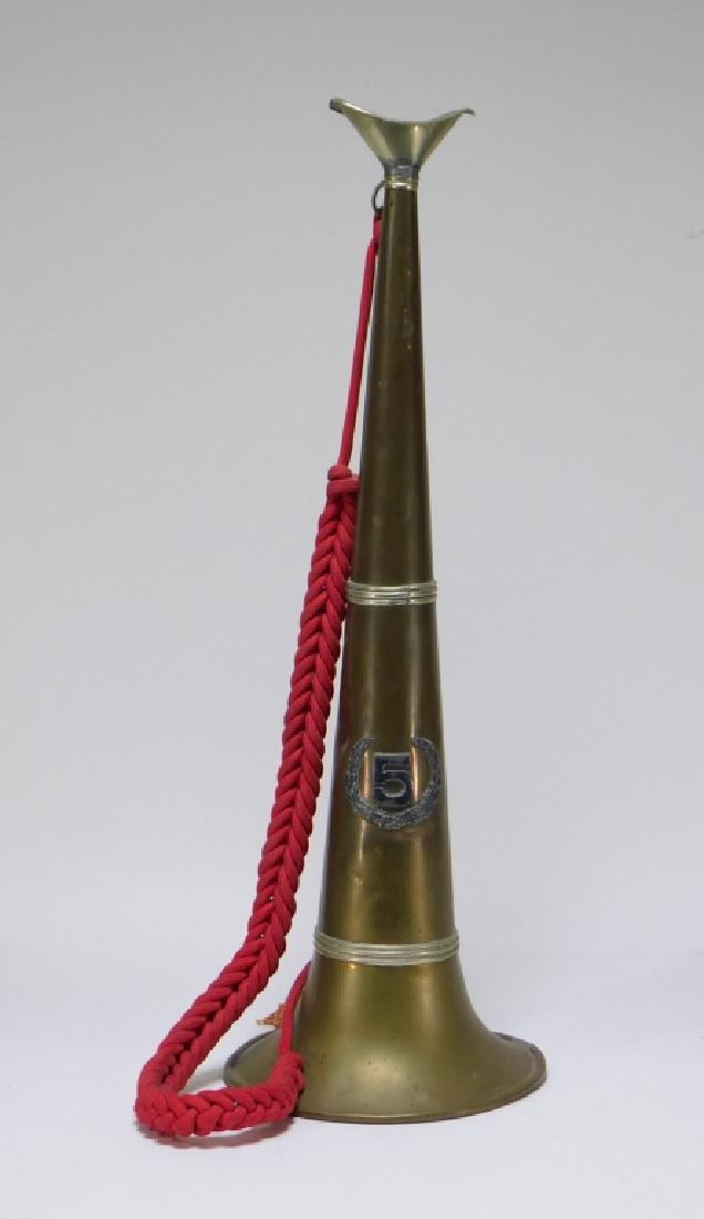 19c Fireman Fire Fighter Brass #5 Parade Bugle