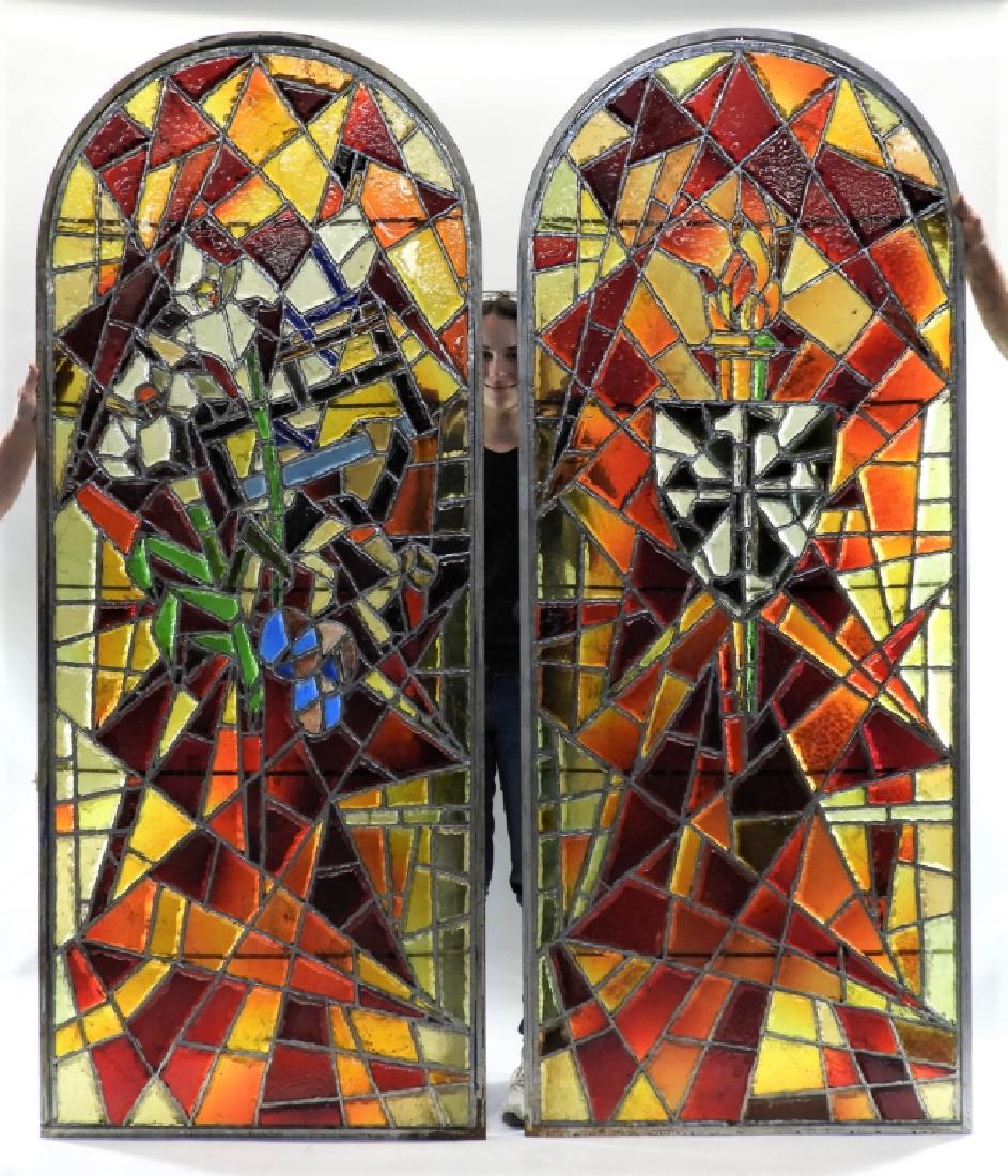 LG MCM Stained Glass Chunk Fragment Windows