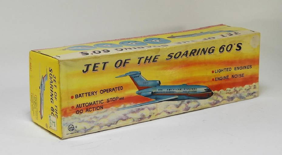 Marx Tin Litho Battery Operated 727 Astro Jet Toy