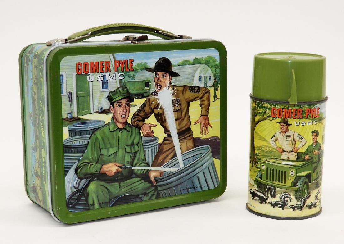 1966 GOMER PYLE USMC LUNCH BOX - Apr 01, 2015 | Soulis Auctions in MO