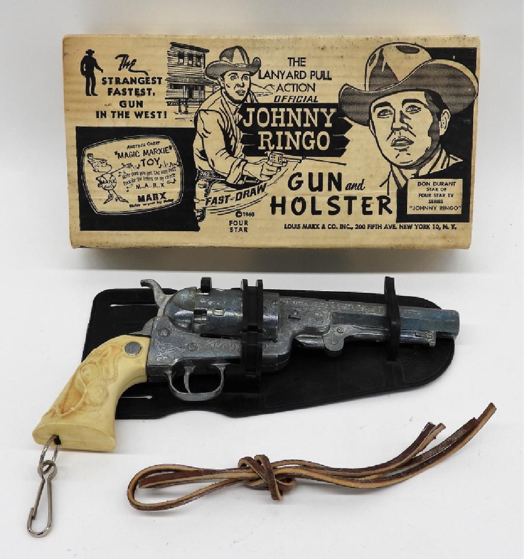 Marx Johnny Ringo Lanyard Pull Cap Gun & Holster