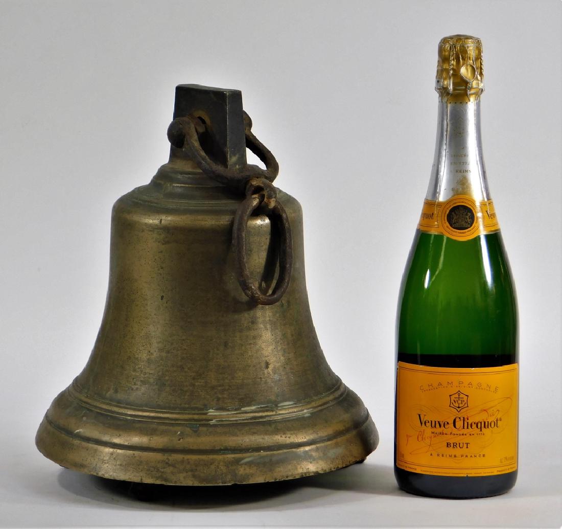 Early 19C. Cast Bronze 11" Reclaimed Church Bell