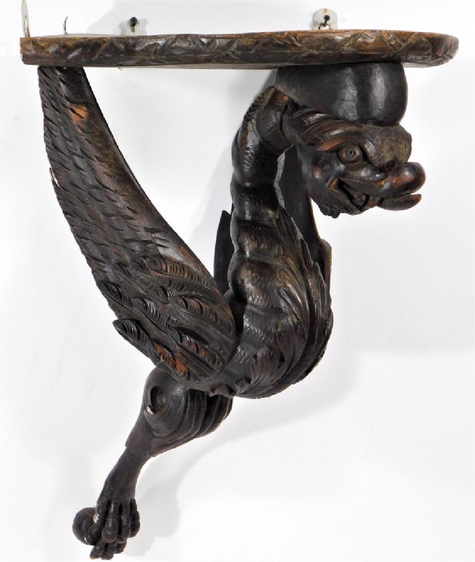 Italian Renaissance Grotesque Griffin Corner Shelf - May 04, 2019 ...