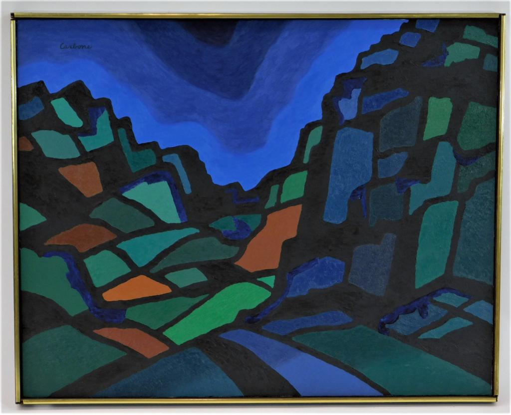 Francesco Carbone Modernist Landscape Painting