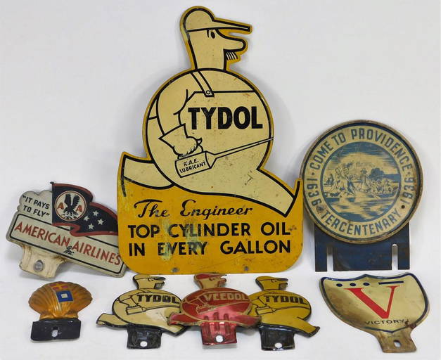 8 American Automotive Car License Plate Toppers