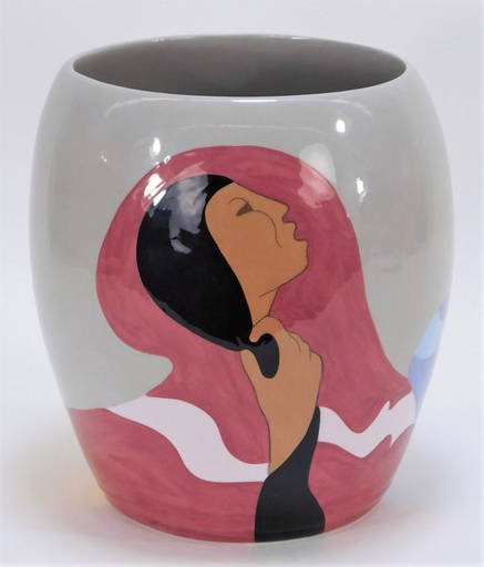 R. C. Gorman The Joke State Ii Pottery Vase