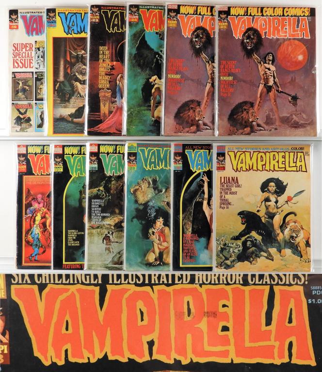 37pc Warren Magazine Vampirella #19 #90 Group