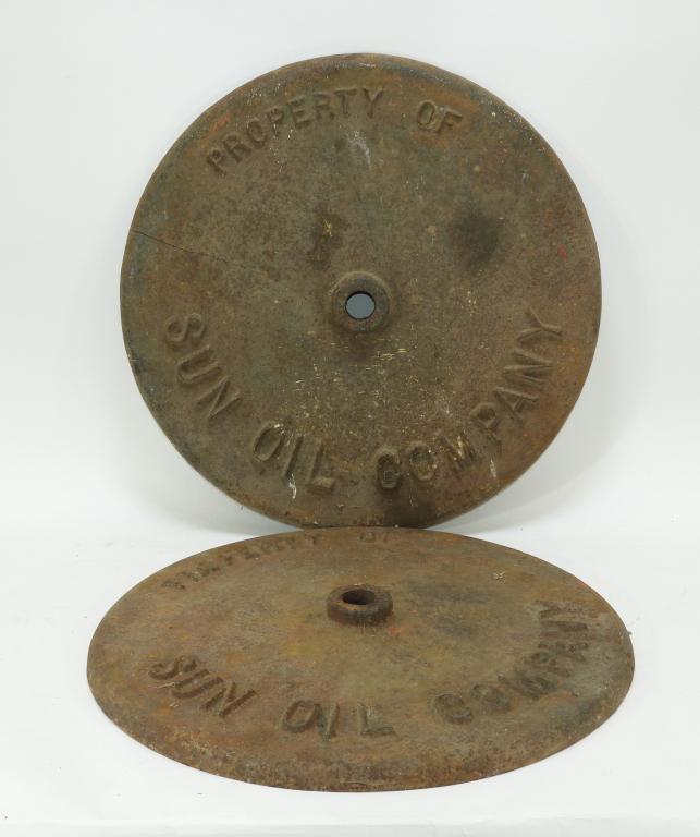 PR Sunoco Gasoline Cast Iron Sign Bases - May 21, 2020 | Bruneau & Co ...