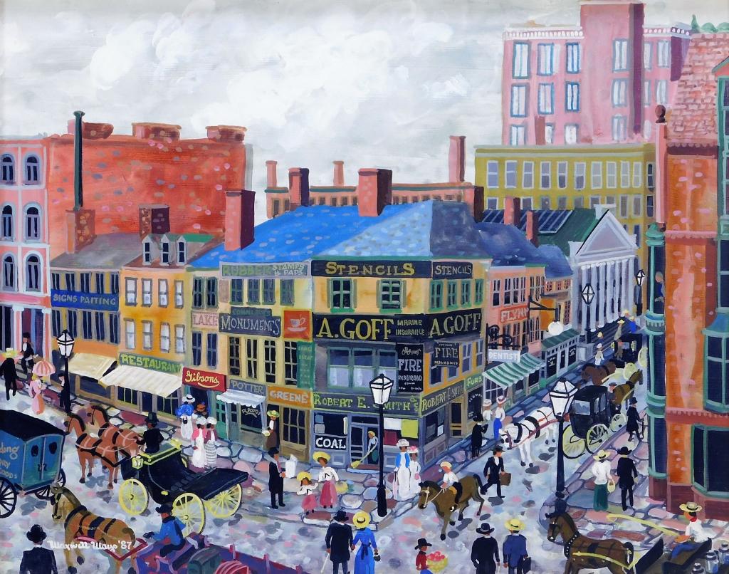 Maxwell Mays Rhode Island Folk Art Street Painting