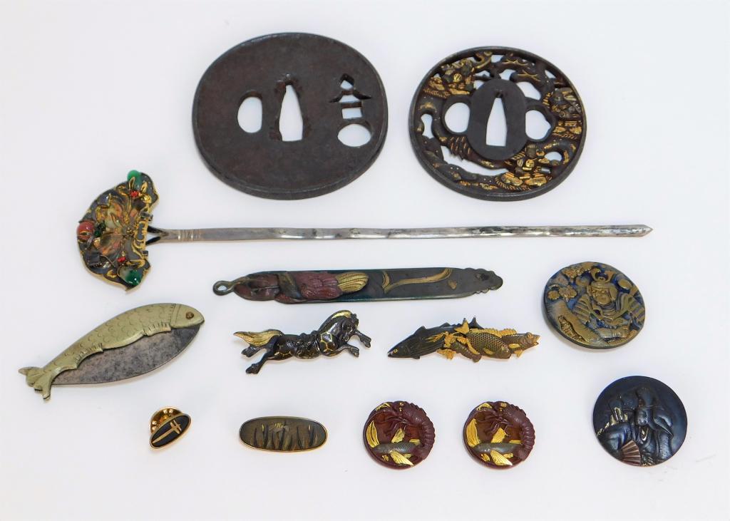 Group Of Japanese Medallions And Tsuba