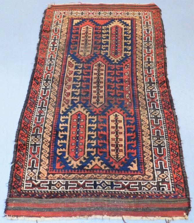 Middle Eastern Tribal Rug - Aug 19, 2021 | Bruneau & Co. Auctioneers in RI