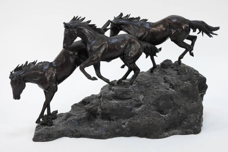 Cynthia Rigden Running Horses Bronze Sculpture (#0152) on May 16, 2022 ...