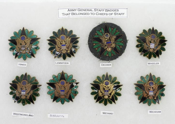 Us Army General Staff Badges From Chiefs Of Staff