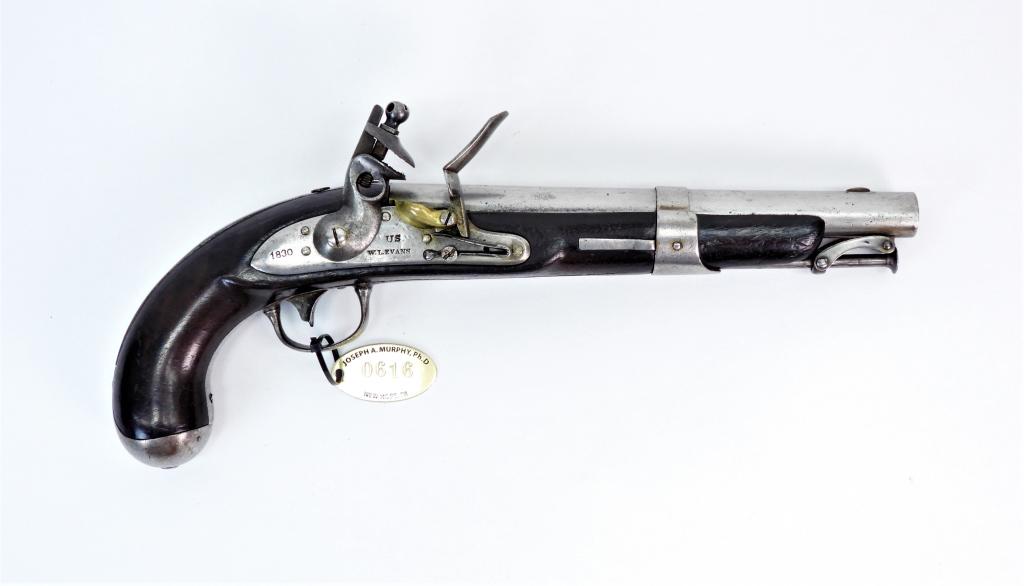 U.S. Model 1826 Evans Flintlock Navy Pistol (#0073) on Dec 10, 2022 ...