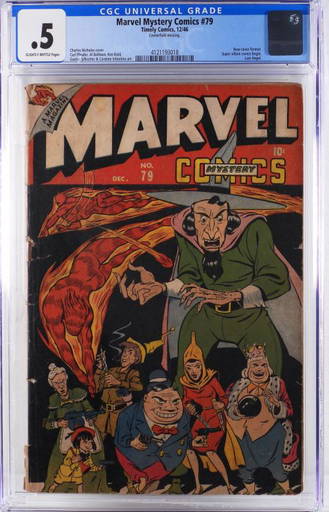Timely Comics Marvel Mystery Comics #79 CGC 0.5 (#0279) on Jan 01, 2023 ...
