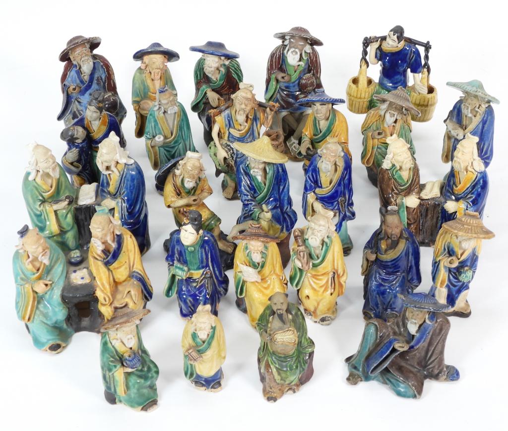 26PC Chinese Mud Figures (#0364) on Jan 09, 2023 | Bruneau & Co ...