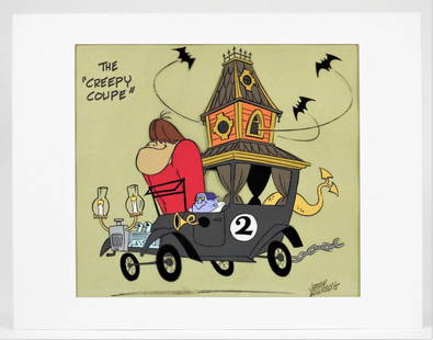 1968 Wacky Races Buzz Wagon Animation Cel