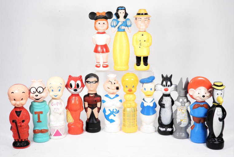 14pc Colgate Soaky Cartoon Superhero Bath Bottles