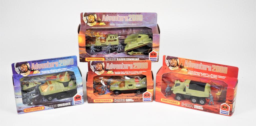 4pc 1977 Matchbox Adventure 2000 Diecast Unused
