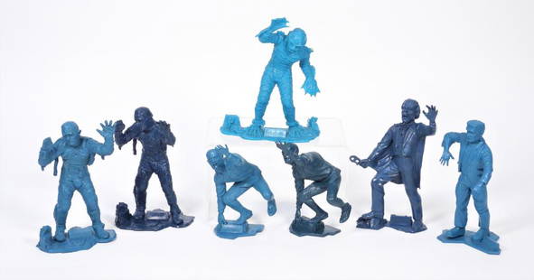 6pc 1963 Marx Universal Monsters Orange Figures