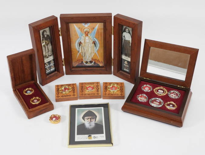 Collection Of Religious Saint Relics